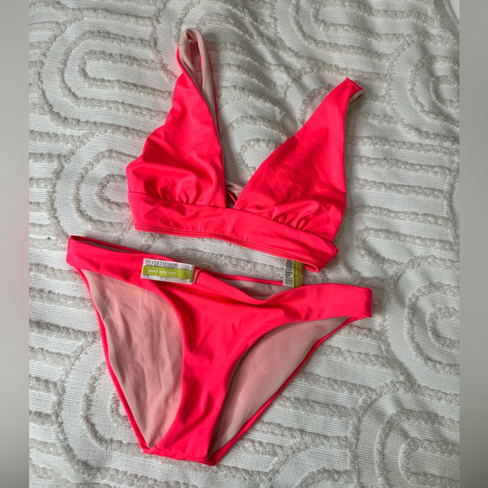 Gianni Bini Neon Pink Bikini Set - Gem